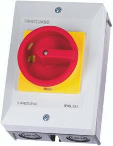 Isolator Rotary 4 Pole IP65 - 20 Amp BBJ Large Body - Evomart